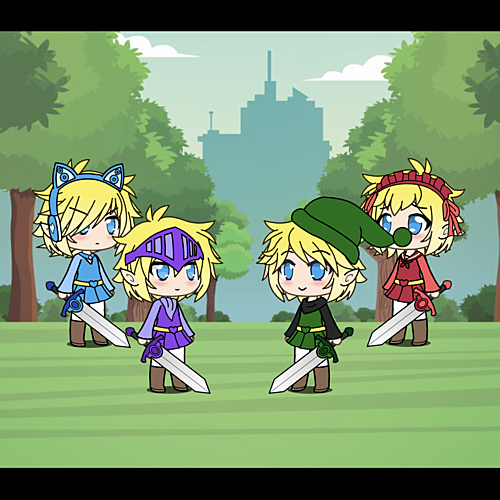 Casting Call Club : Legend of Zelda Four Swords: Reset (Gacha Life ...