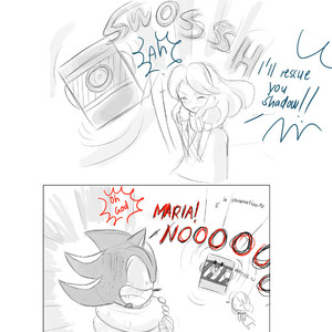 Maria The Hedgehog And Shadow Comic